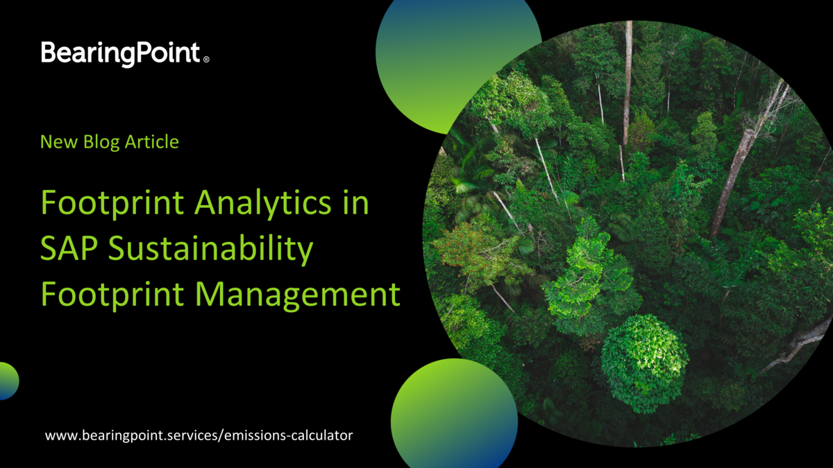 SAP Sustainability Footprint Management: Footprint Analytics ...