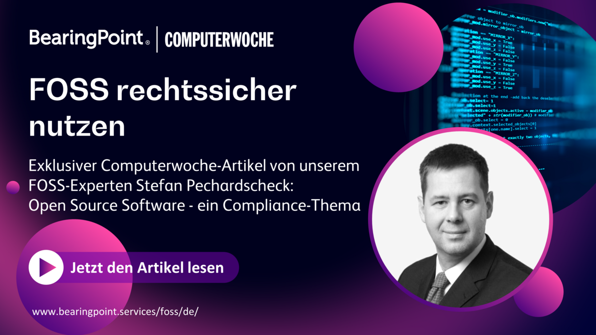 Rechtssichere Nutzung von Open Source Software in der ...