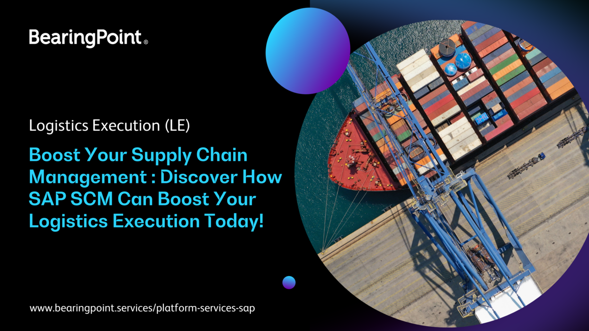 Logistics Execution | BearingPoint Platform Services SAP | BearingPoint ...