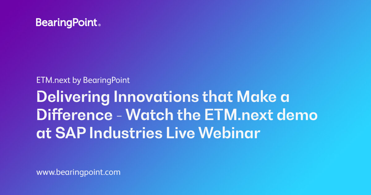 ETm.next demo - functionalities and features | ETM.next